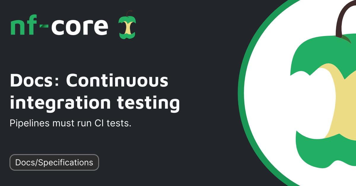 Docs: Continuous integration testing