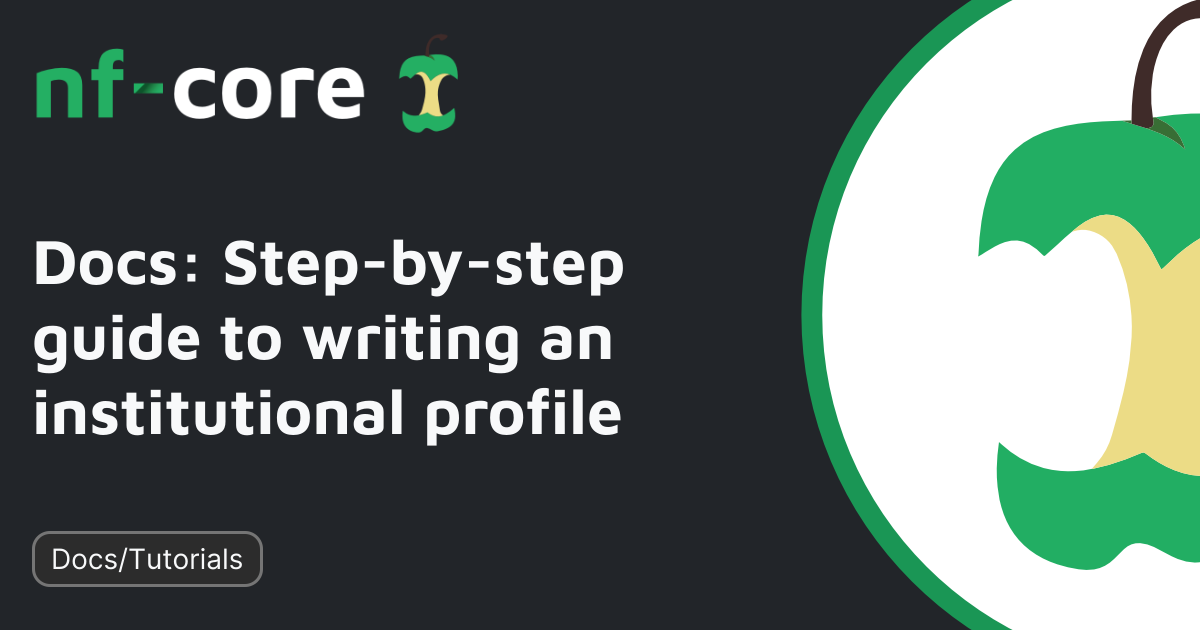Docs: Step-by-step guide to writing an institutional profile