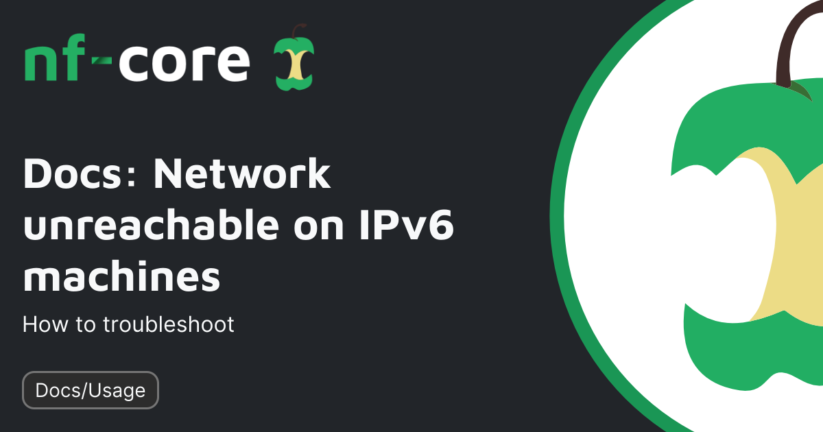 Docs: Network unreachable on IPv6 machines