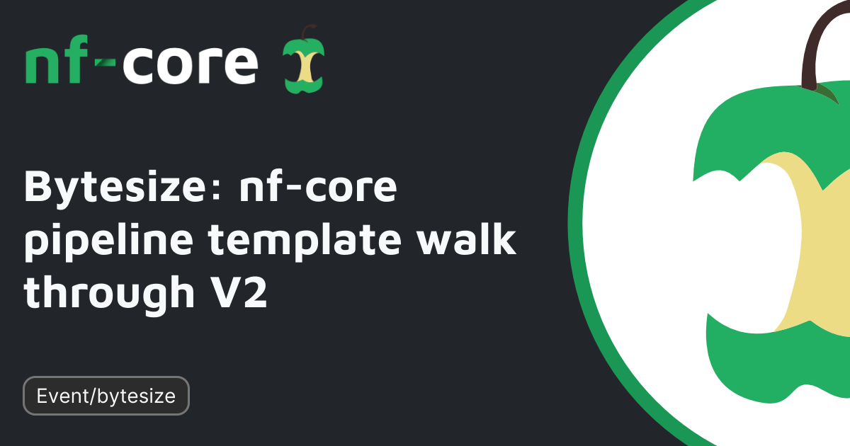 Bytesize Nf Core Pipeline Template Walk Through V2