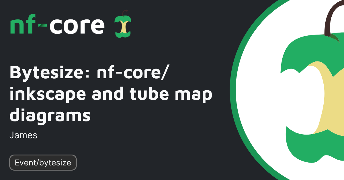 Bytesize: nf-core/inkscape and tube map diagrams
