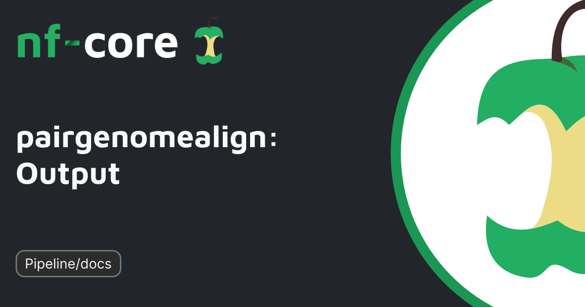 pairgenomealign: Output